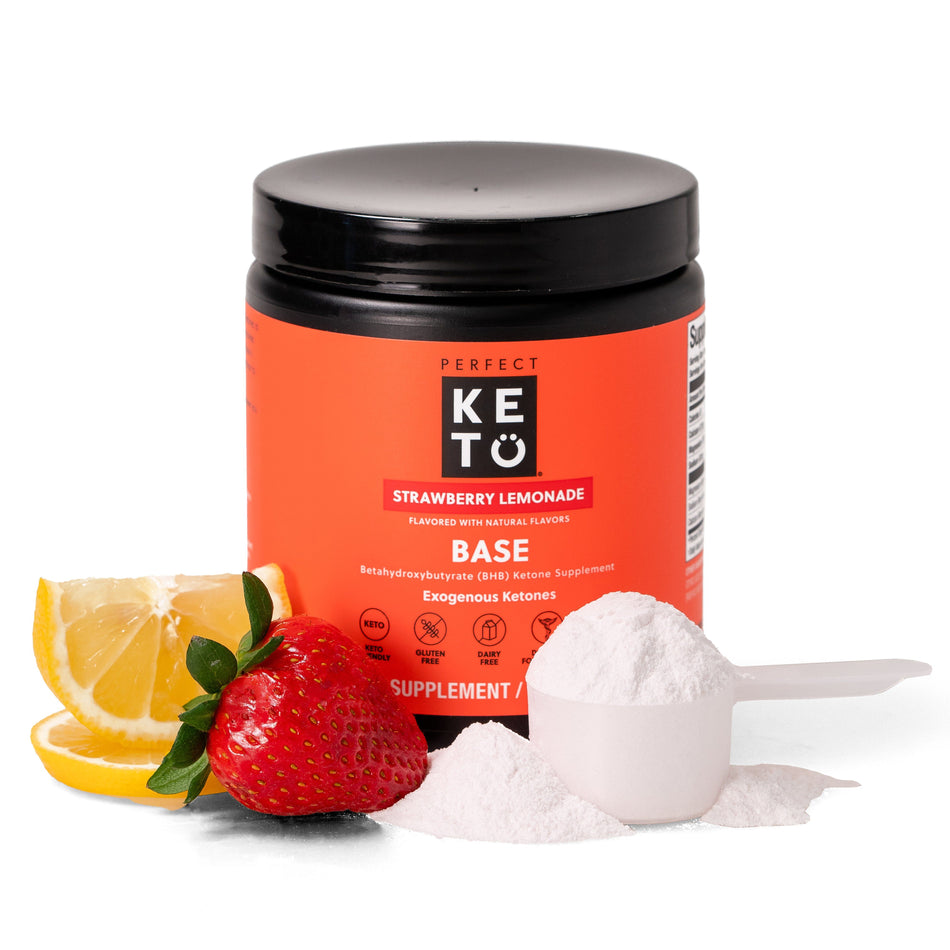 Perfect Keto Exogenous Ketones Drink Mix (Base BHB Ketone Supplement)